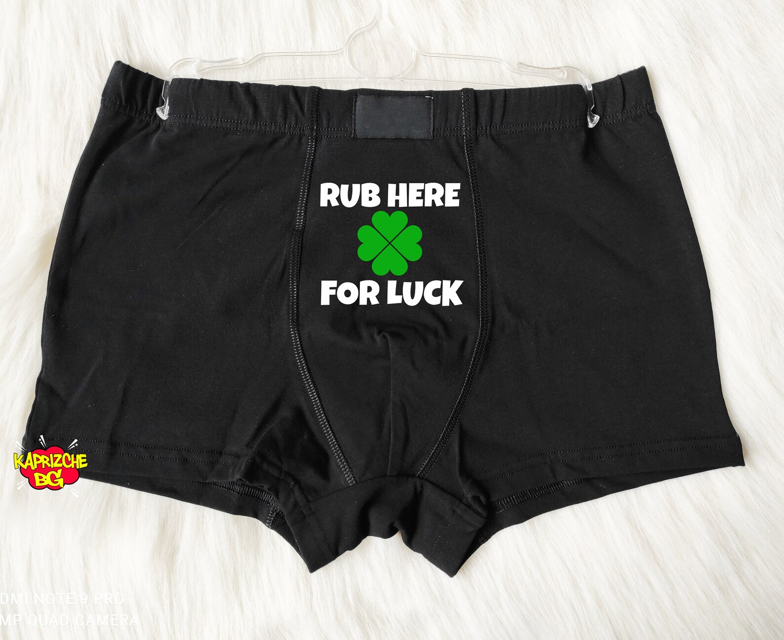 Rub Here for Luck, Mens Naughty Boxers Brief,funny Husband Boxer Gift ...