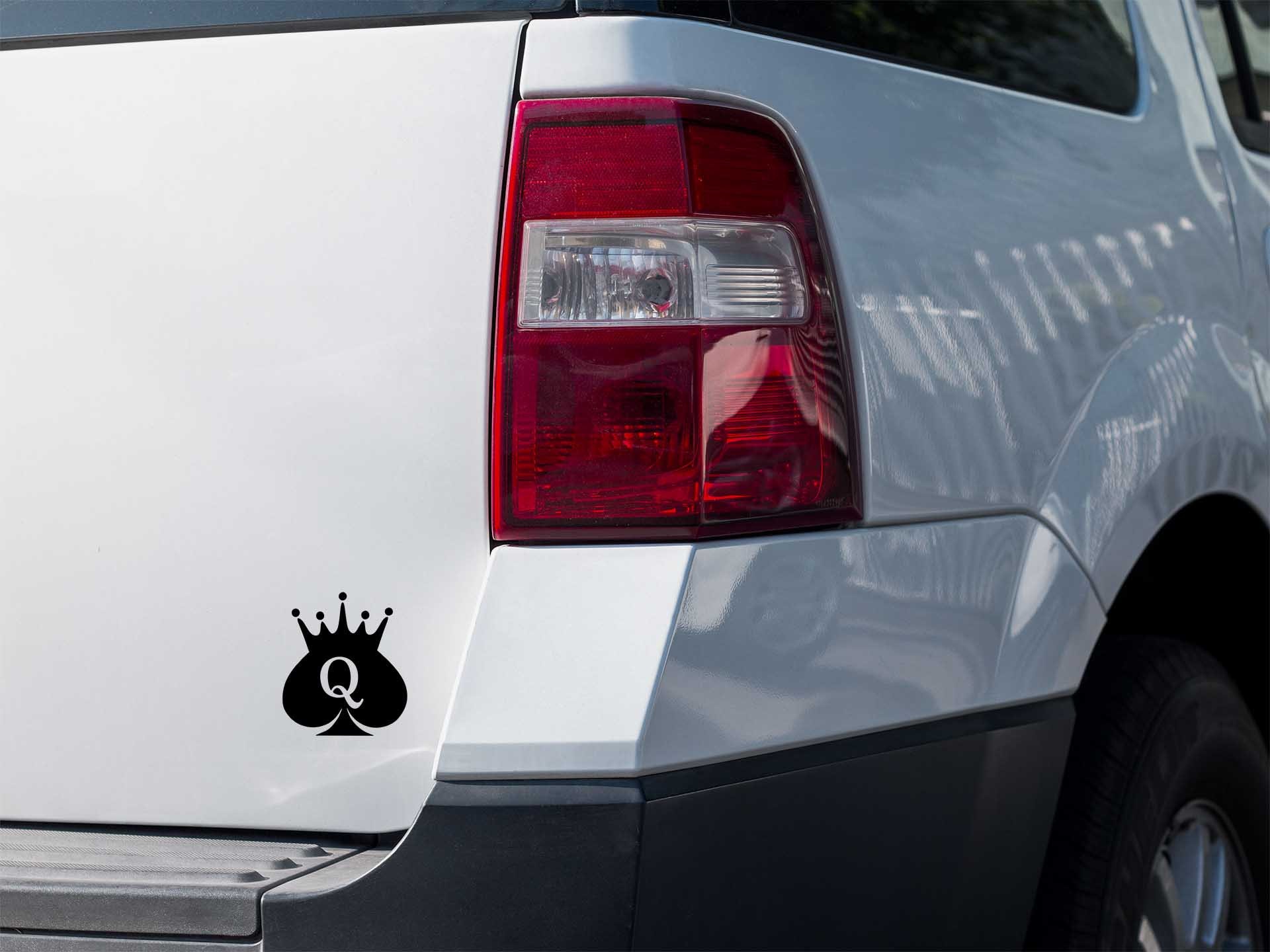 Queen of Spades Vinyl Sticker Decal Qos Car Decal Queen of - Etsy