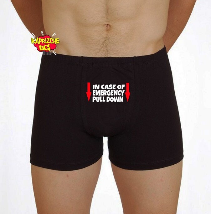 Pull Down Mens Naughty Boxers Brieffunny Husband Boxer - Etsy