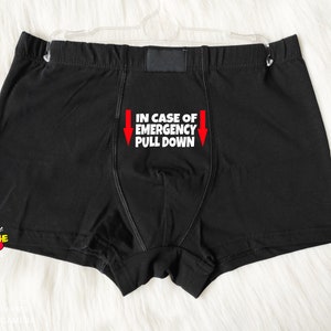 Pull Down, Mens Naughty Boxers Brief,funny Husband Boxer Gift ...