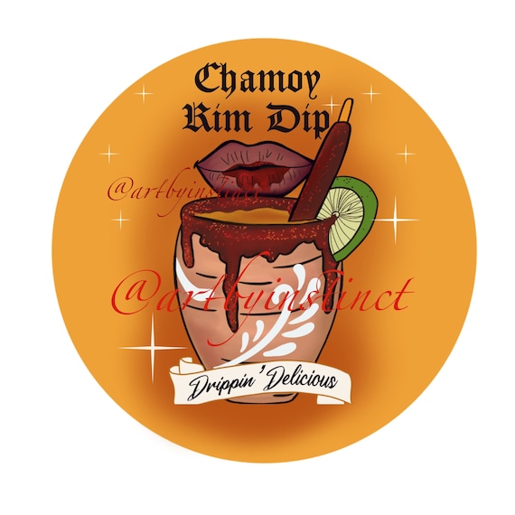 Chamoy Rim Dip Label Chamoy Rim Paste Sticker Chamoy Paste Etsy Australia
