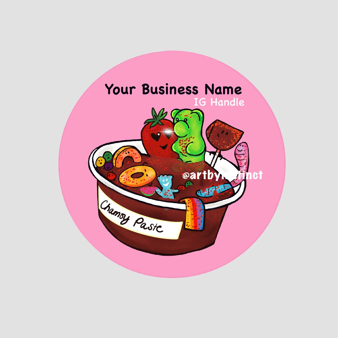 Chamoy Rim Dip Logo Chamoy Sticker Label Chamoy Candy - Etsy