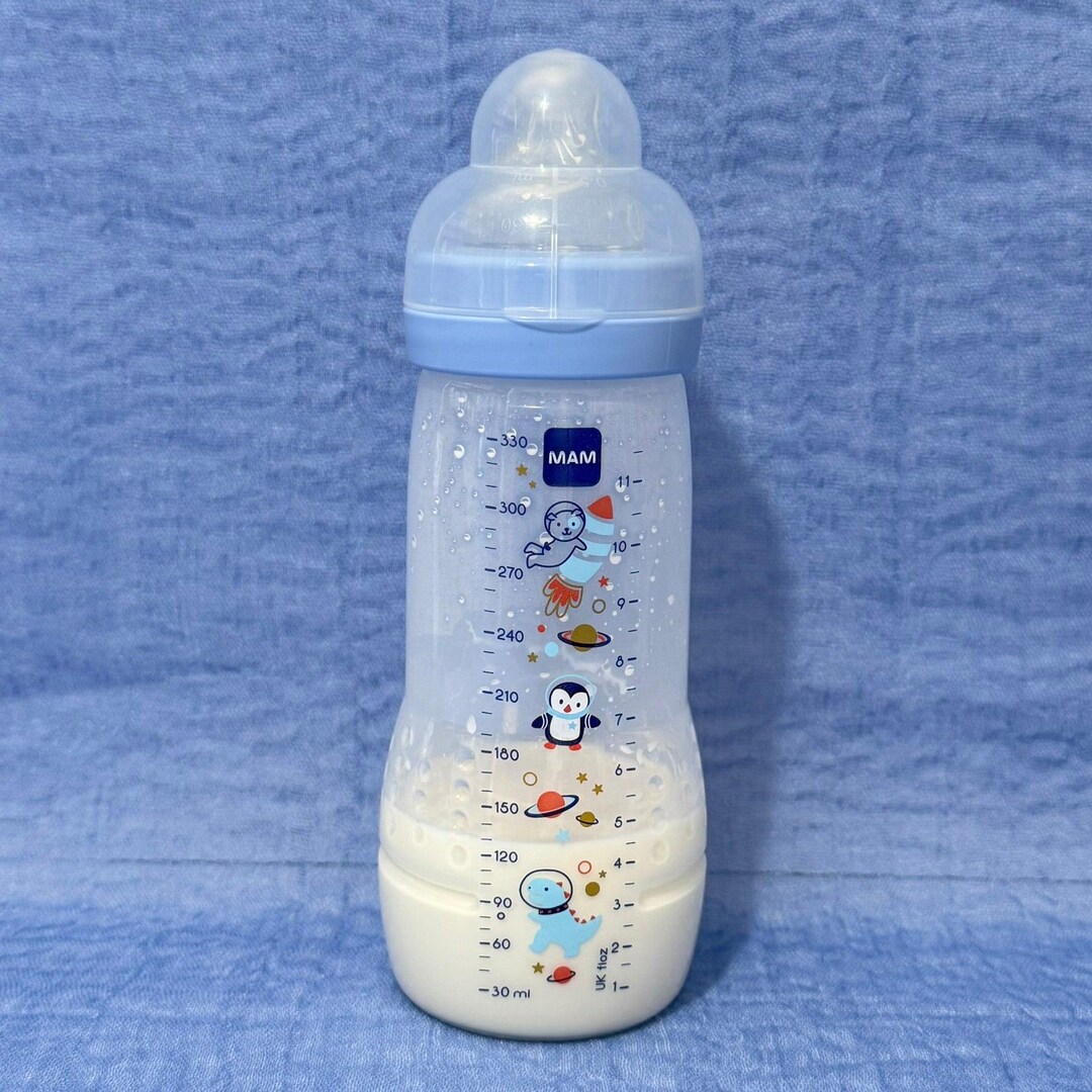MAM Blue Animals in Space Reborn Fake Milk Bottle 11oz - Etsy