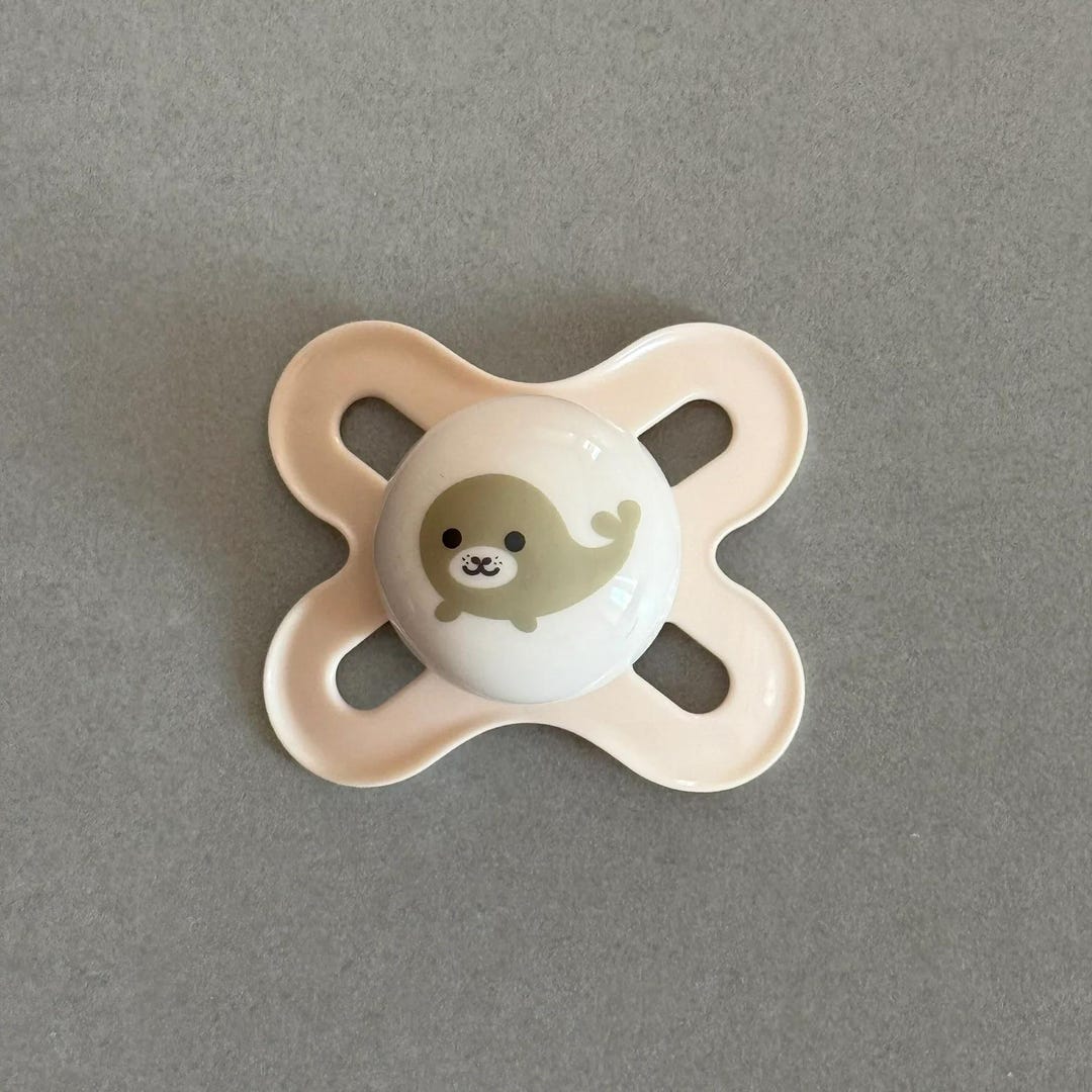 MAM Pale Pink Seal Reborn Magnetic Dummy - Self Fit Magnet - Etsy