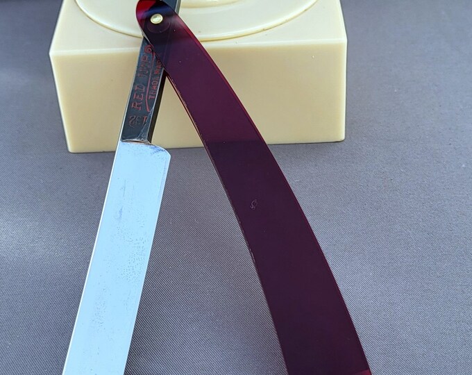Vintage Restored Case Red Imp 132 Straight Razor Shave - Etsy