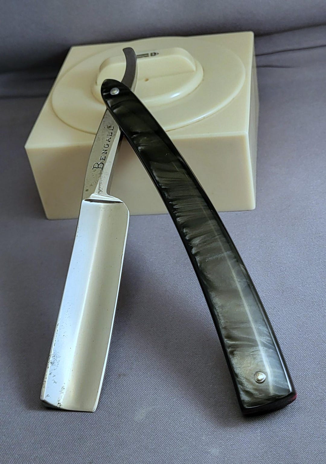 Vintage Restored Bengall Straight Razor New Custom Kirinite Scales - Etsy