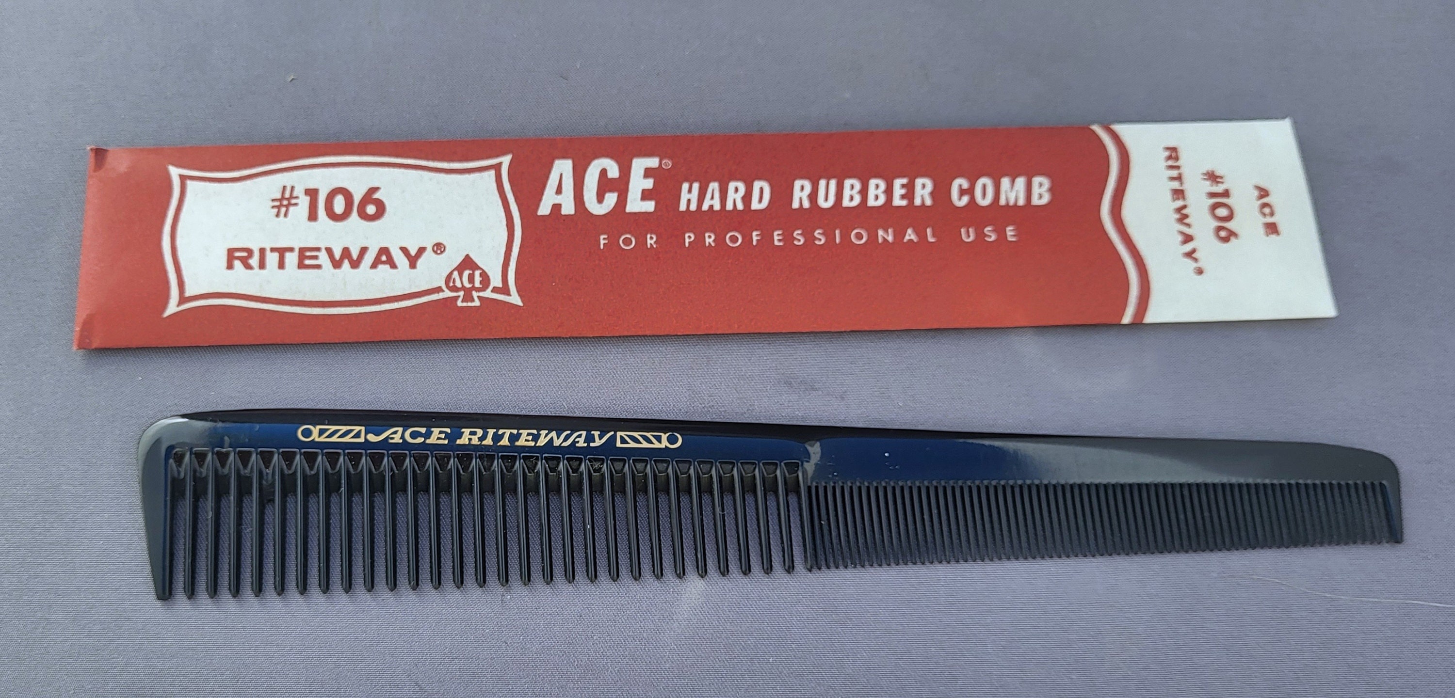 1960's New Old Stock ACE - Hair Comb - Barber Comb - #106 Riteway - Etsy