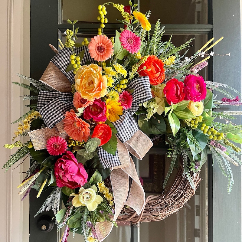 Spring Summer Wreath - Etsy
