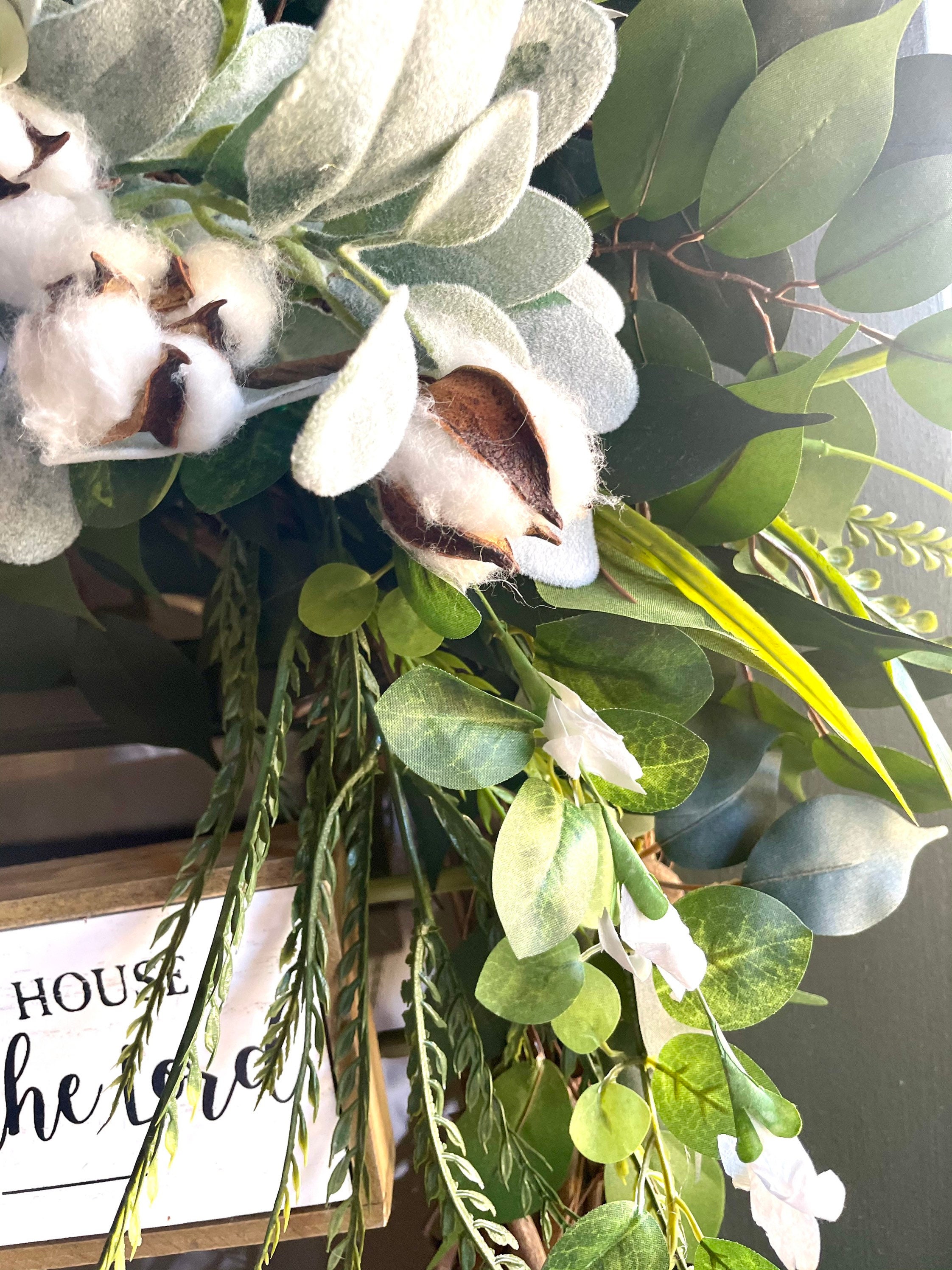 Christian Wreath for Front Door White All Season Wreath for - Etsy