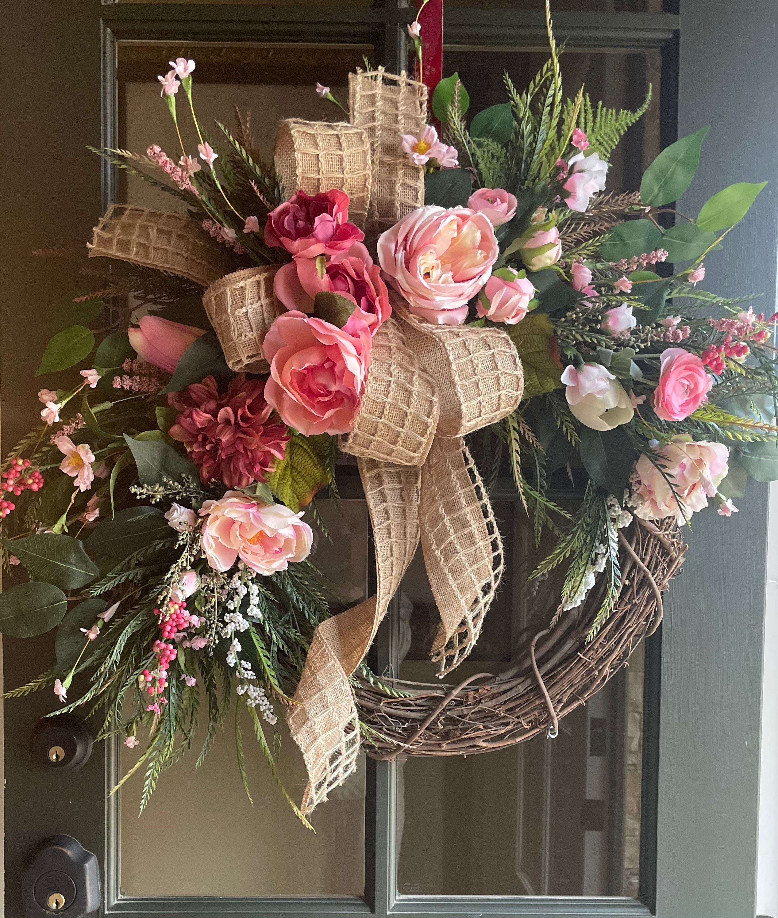Large Spring Wreath for Front Door Easter All Season Year | Etsy