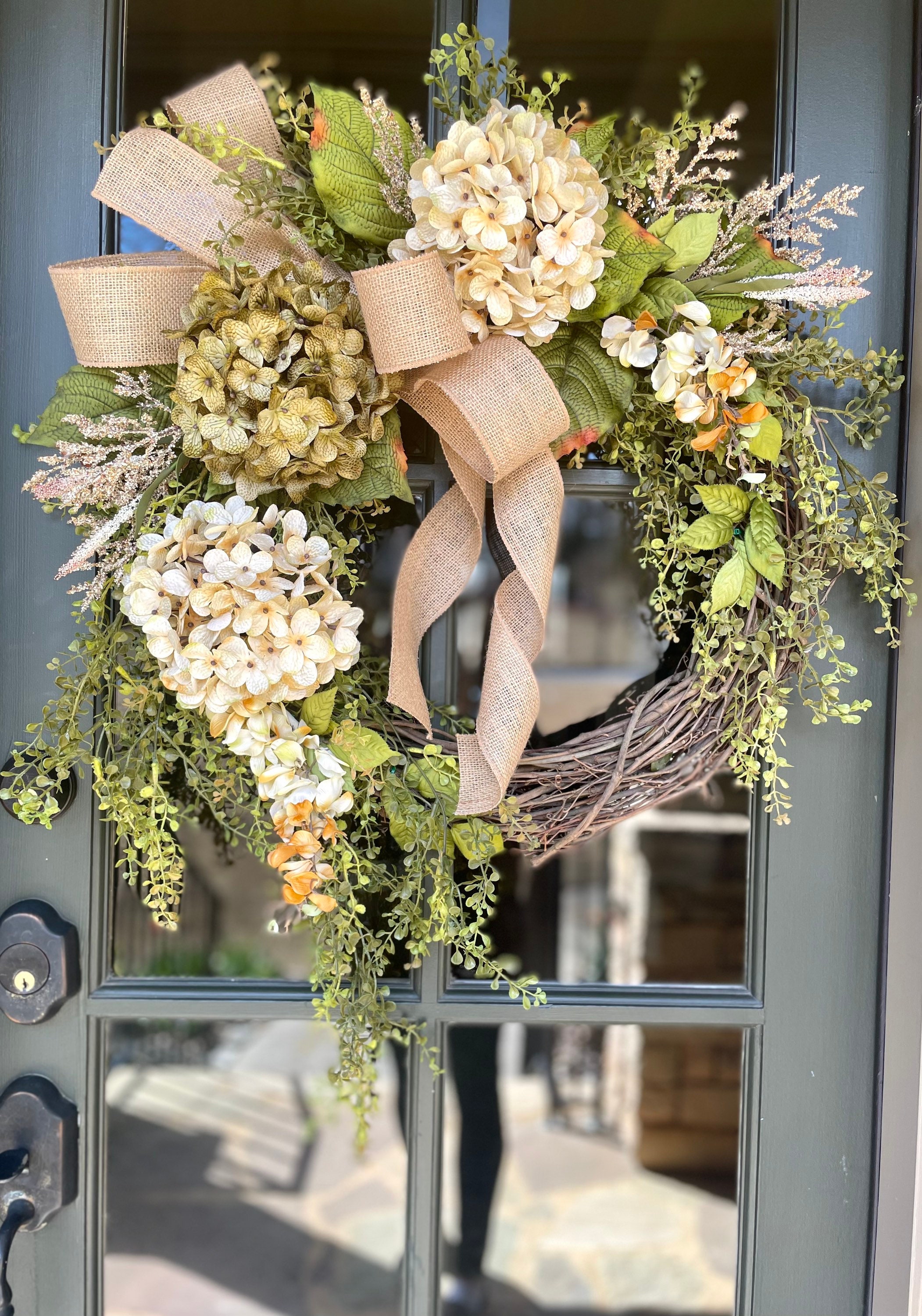 All Season Every Day Front Door Wreath Grassy Beige Spring - Etsy
