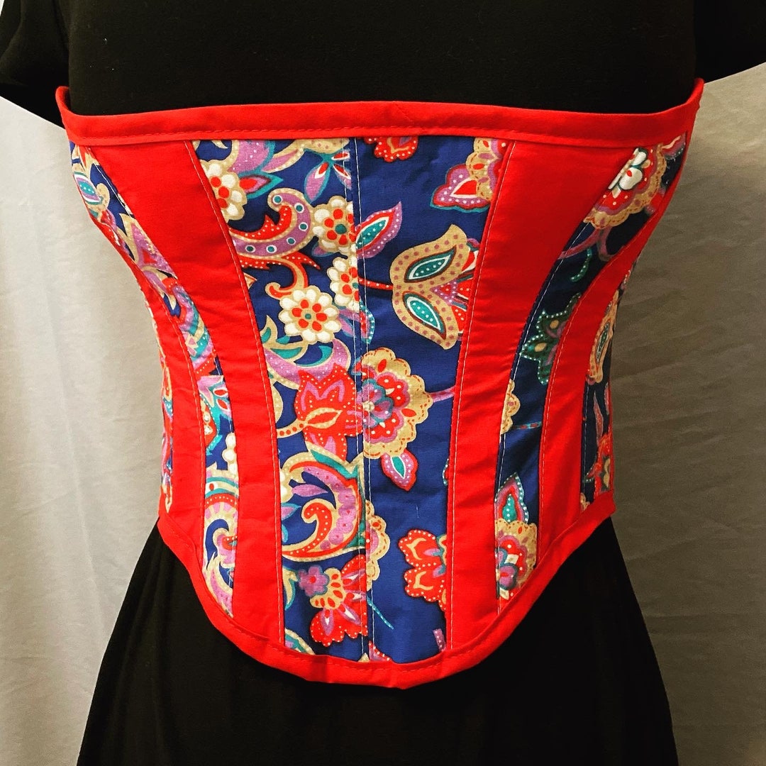 Mid Bust Steel Boned Half-bust Bodice - Etsy