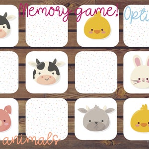 PRINTABLE Mega Bundle Farm Animals Games, Puzzle, Bingo, Clip Cards ...