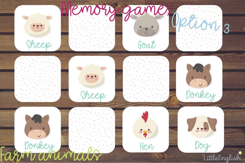 PRINTABLE Mega Bundle Farm Animals Games, Puzzle, Bingo, Clip Cards ...