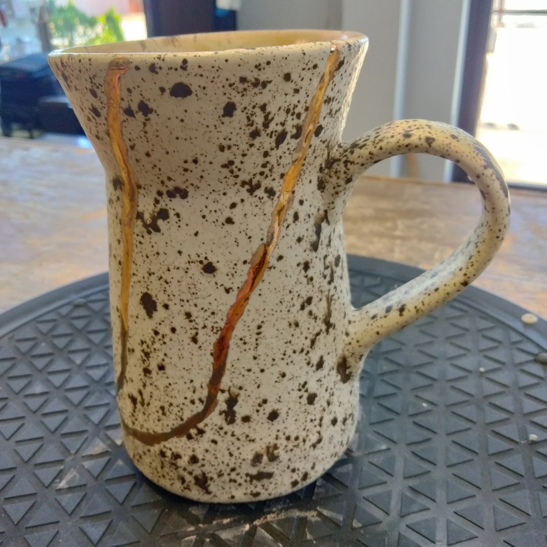 Primitive Kintsugi Style Ceramic Mug - Etsy