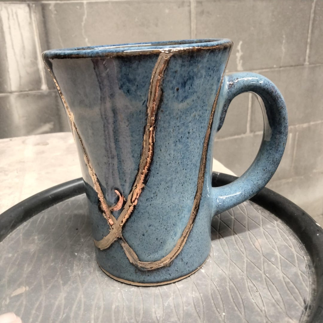 Kintsugi Style Ceramic Mug - Etsy