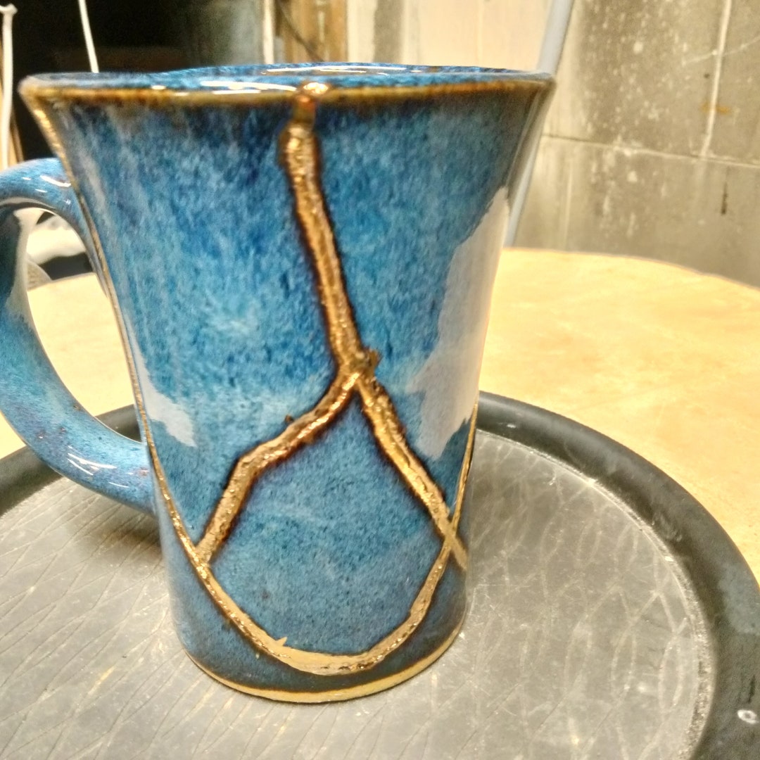 Kintsugi Style Ceramic Mug - Etsy