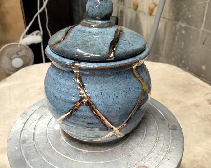 Ceramic Jar With Lid and Exposed Clay Bottom About 3 Inches Tall - Etsy