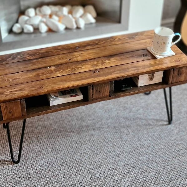 Wood Coffee Table - Etsy Ireland