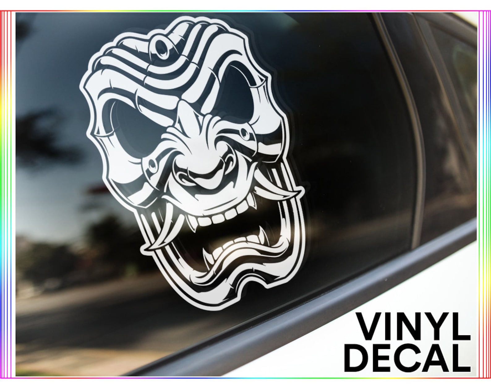 Oni Demon Decal Tattoo Vinyl Decal Sticker for Car Yeti - Etsy