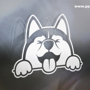 Husky Cute - Vinyl Decal Sticker for Car, Yeti, Laptop - Etsy