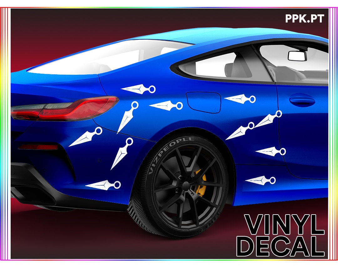Kunai Decal Sticker Pack Choose Your Size Color & Quantity - Etsy