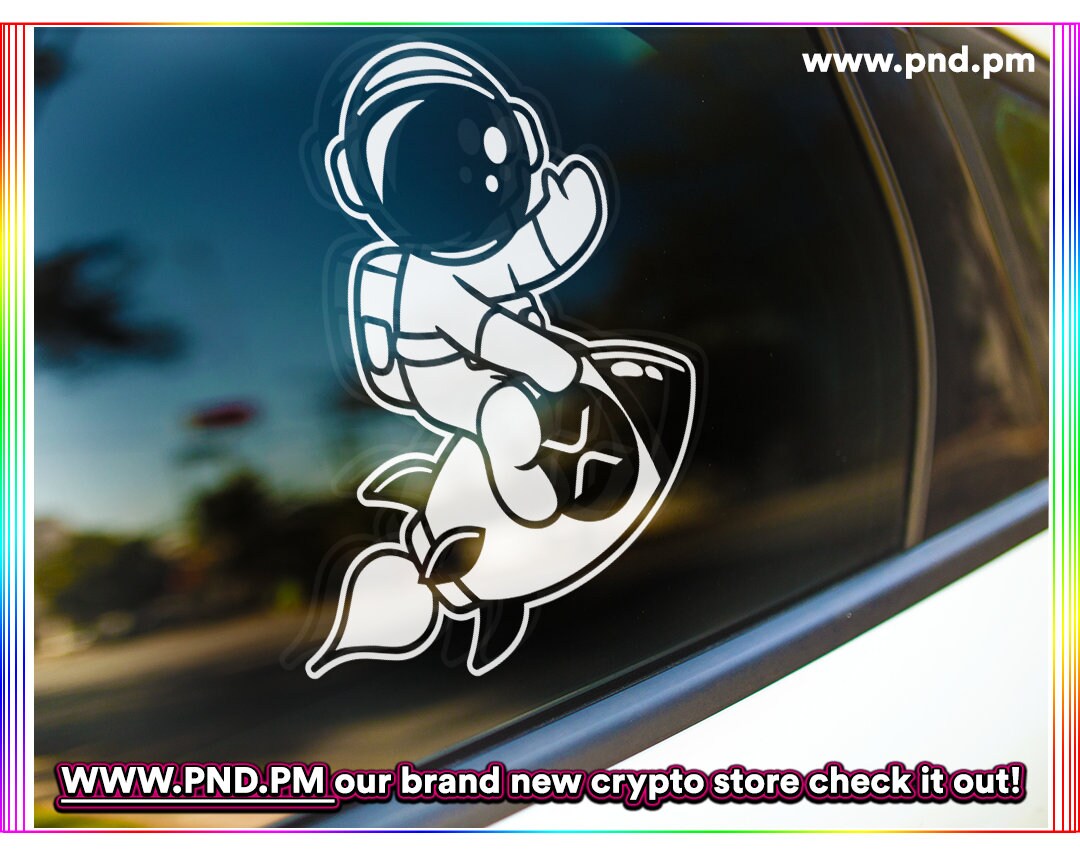 Ripple Xrp Rocket Moon Astronaut Vinyl Decal Sticker for - Etsy UK