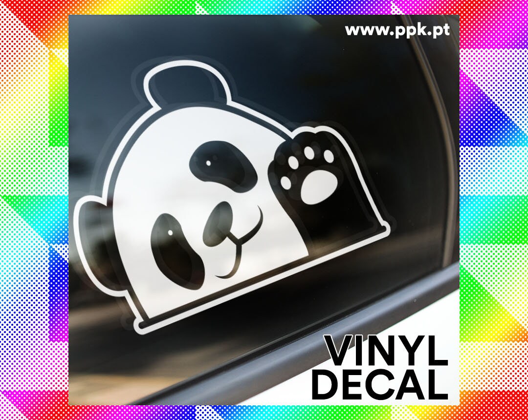 Panda - Vinyl Decal Sticker for Car, Yeti, Laptop - Etsy