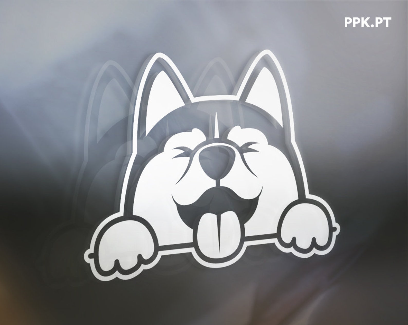 Husky Cute Vinyl Decal Sticker for Car Yeti Laptop | Etsy