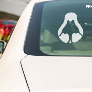 Minimal Linux Tux Penguin Logo Vinyl Decal Sticker for Car - Etsy