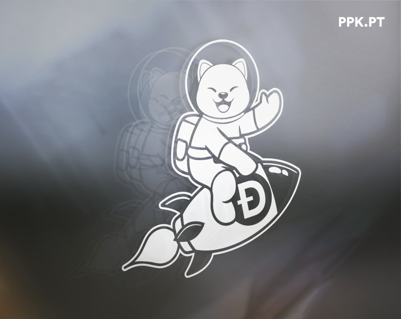 Doge Dogecoin Rocket Moon Astronaut Vinyl Decal Sticker for | Etsy