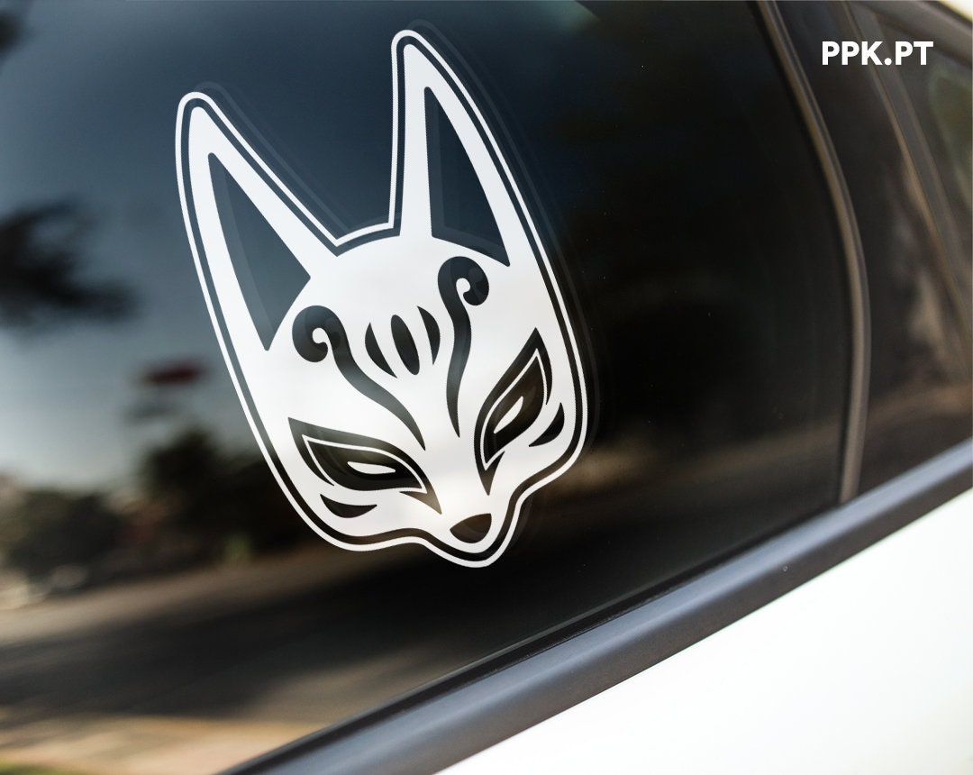 Kitsune Decal Tattoo Vinyl Decal Sticker for Car Yeti | Etsy