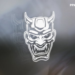Oni Demon Decal Tattoo Vinyl Decal Sticker for Car Yeti - Etsy
