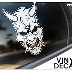 Oni Demon Decal Tattoo Vinyl Decal Sticker for Car, Yeti, Laptop - Etsy