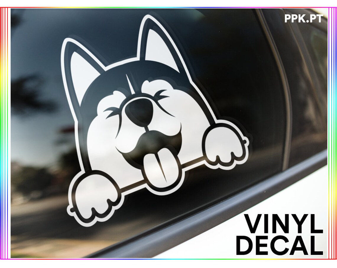 Husky Cute Vinyl Decal Sticker for Car Yeti Laptop | Etsy