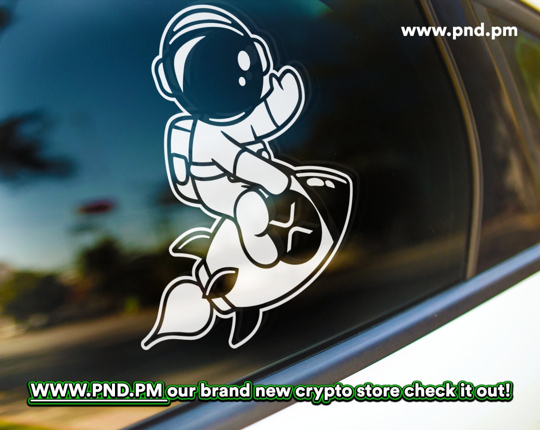Ripple Xrp Rocket Moon Astronaut Vinyl Decal Sticker for - Etsy