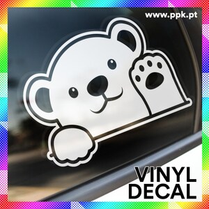 Cute Bear Vinyl Decal Sticker for Car, Yeti, Laptop - Etsy