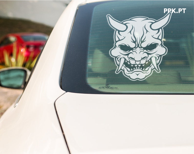 Oni Demon Decal Tattoo Vinyl Decal Sticker for Car Yeti | Etsy