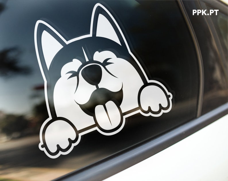 Husky Cute Vinyl Decal Sticker for Car Yeti Laptop - Etsy