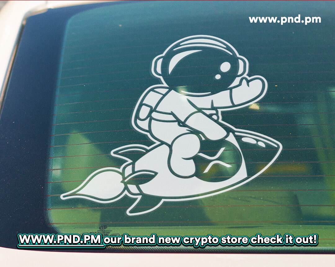 Ripple Xrp Rocket Moon Astronaut Vinyl Decal Sticker for - Etsy UK