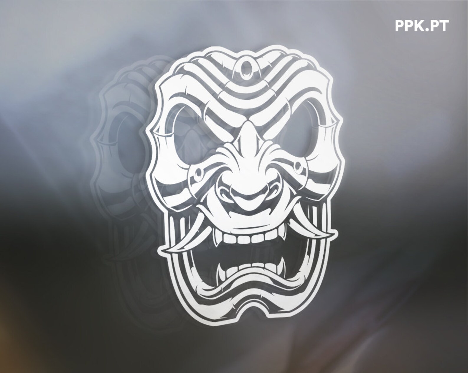 Oni Demon Decal Tattoo Vinyl Decal Sticker for Car Yeti - Etsy