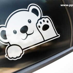 Cute Bear - Vinyl Decal Sticker for Car, Yeti, Laptop - Etsy
