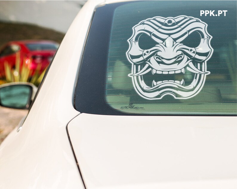 Oni Demon Decal Tattoo Vinyl Decal Sticker for Car Yeti - Etsy