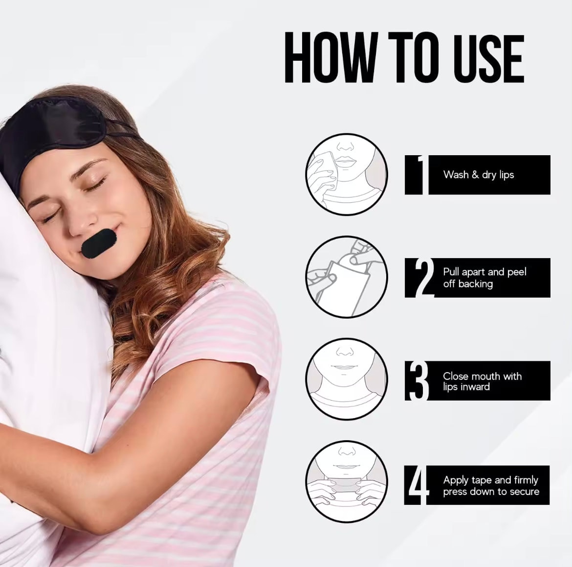 Snooze Better Breathable Mouth Tape for Snoring. Stop Snoring & Reduce ...