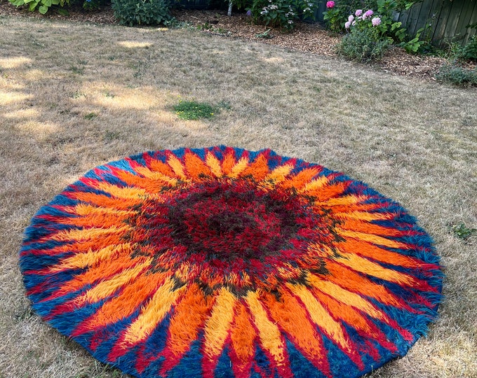 MCM Mid Century Rya Rug Carpet Original Made by EGE a Danish Company ...