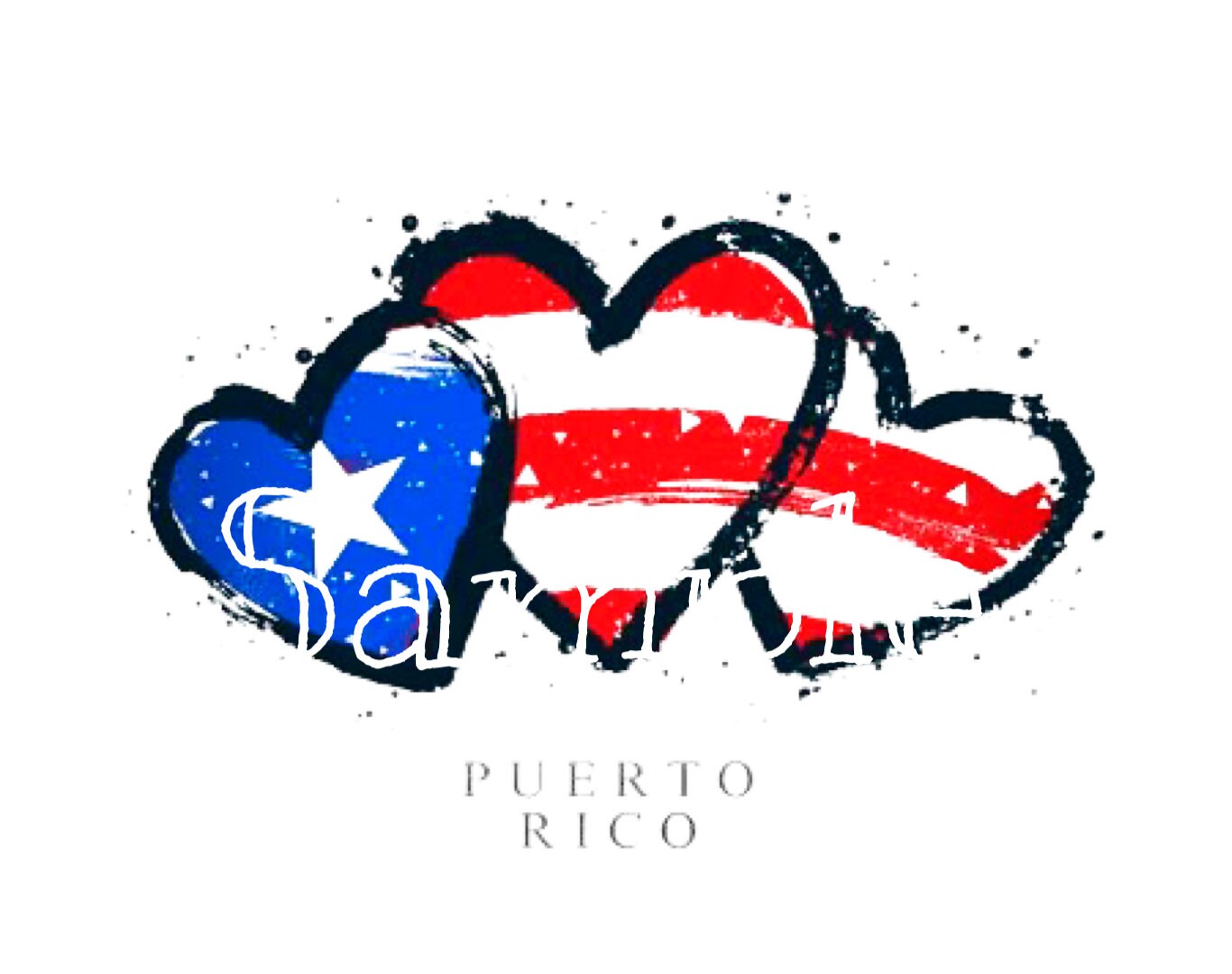 Puerto Rico Heart Flag Print to Cut Cricut Silloutte - Etsy