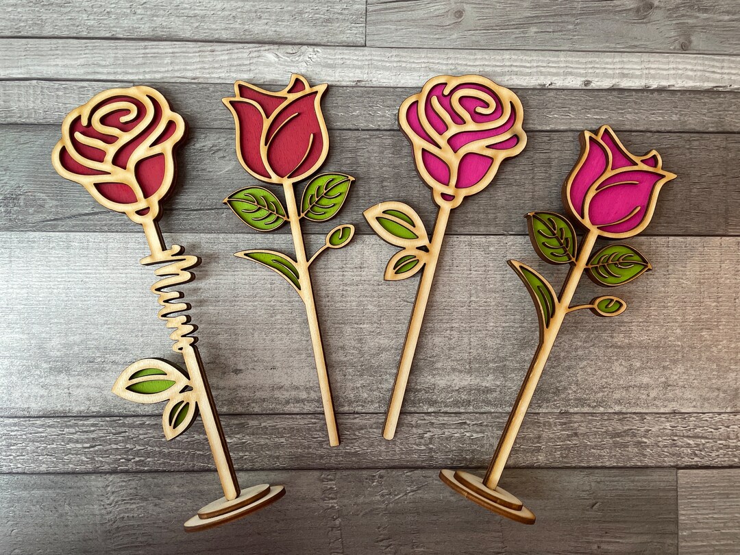 Wooden Roses, Personalized Gift, Mothers Day, Roses for Gifts, Roses ...