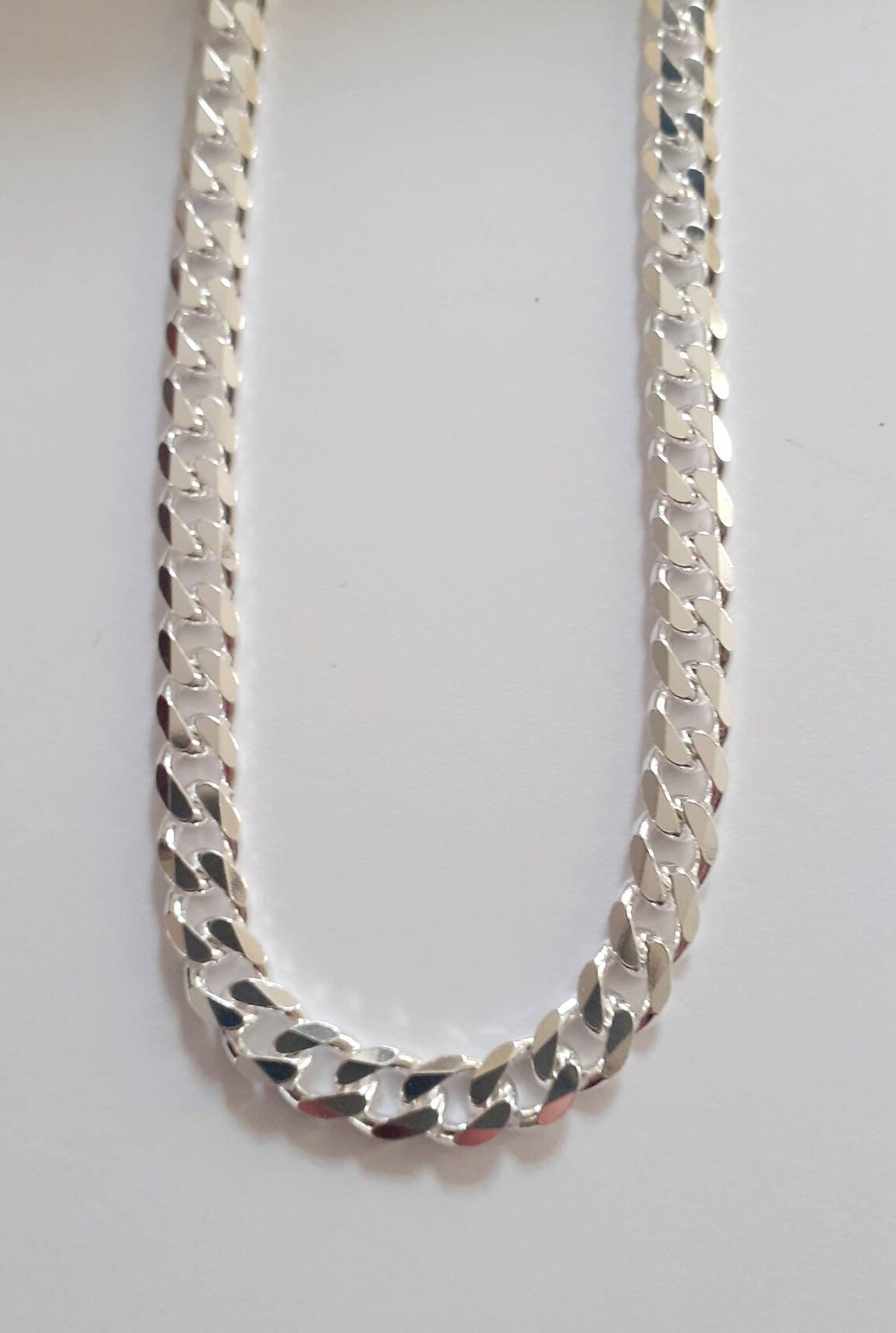 Women's Sterling Silver Curb Chain 925 SOLID Silver - Etsy UK