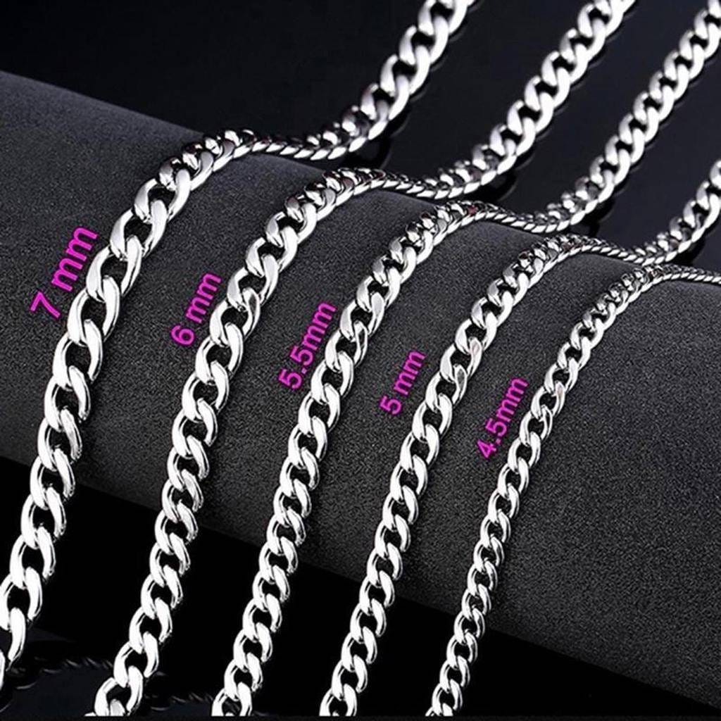 Women's Sterling Silver Curb Chain 925 SOLID Silver - Etsy UK