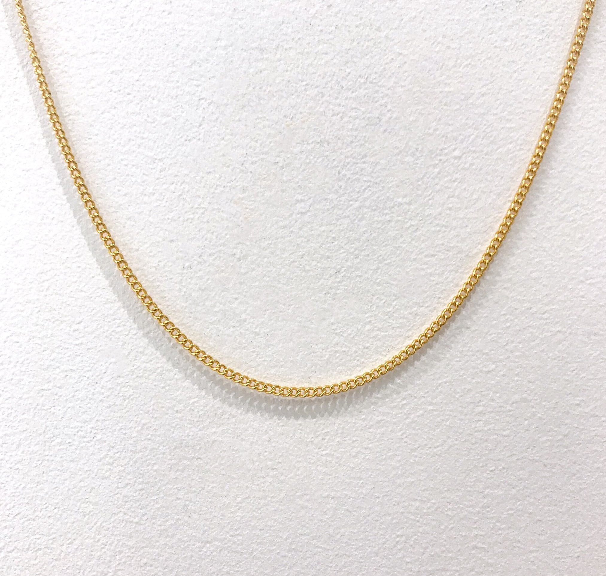 9K SOLID Gold Diamond Cut Curb Chain, Dainty Curb Chain, 9K Gold ...